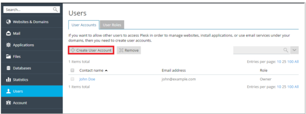 Creating Additional User Accounts in Plesk – admin how to